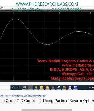 Design of a Fractional Order PID Controller Using Particle Swarm Optimization Technique -MATLAB ...