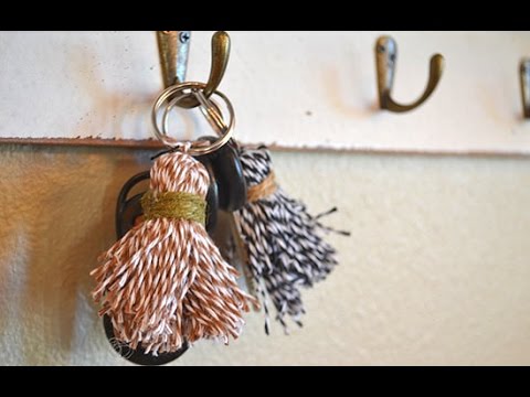 DIY Tassel Key Chain - YouTube