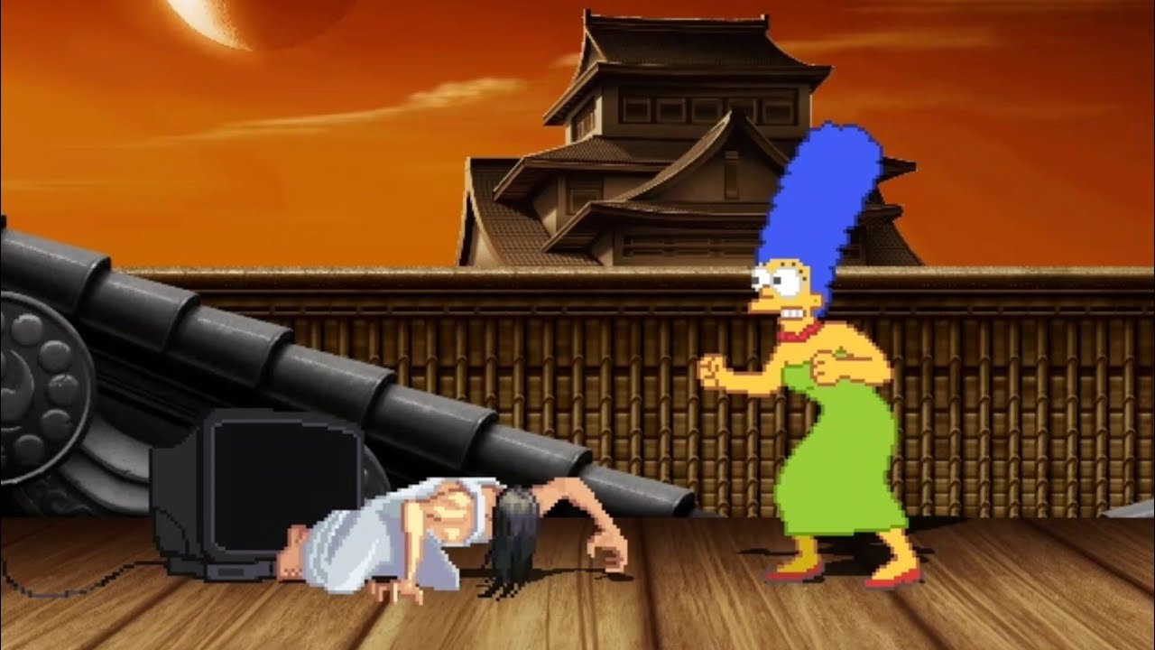 ELLA vs MARGE SIMPSONS - The highest level of exciting fight ! - YouTube