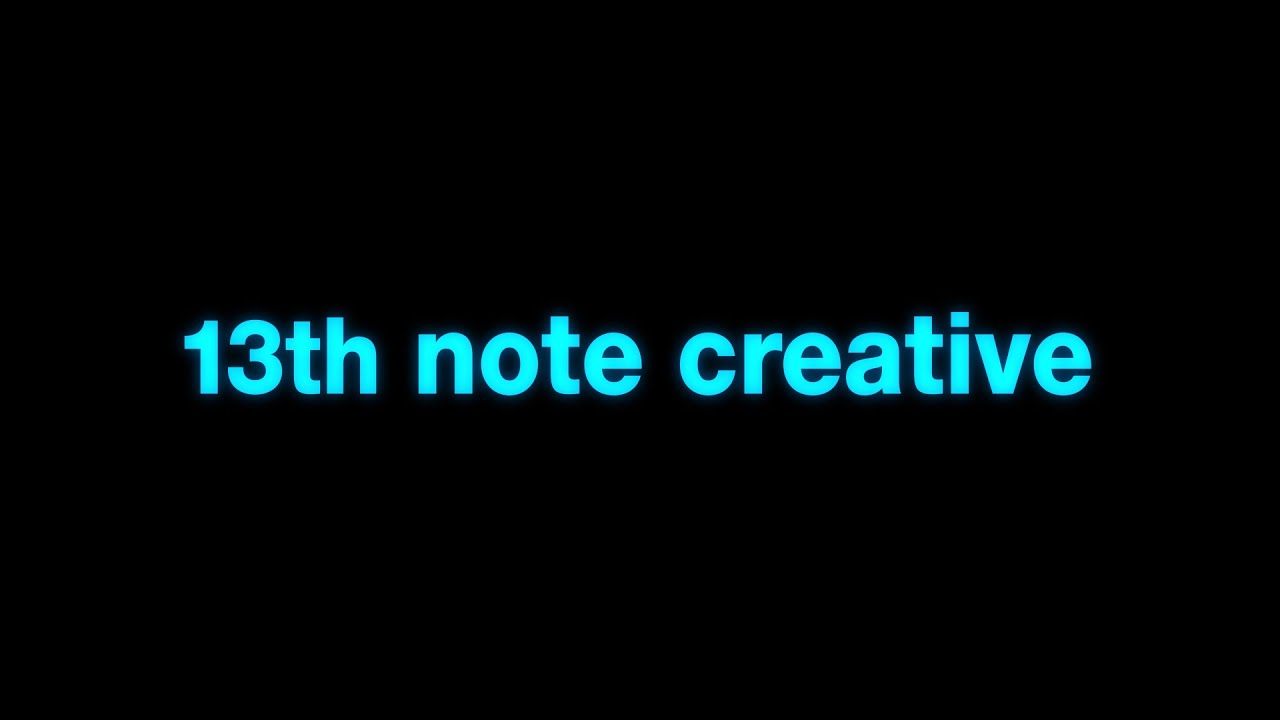 Showreel - 13th Note Creative - YouTube