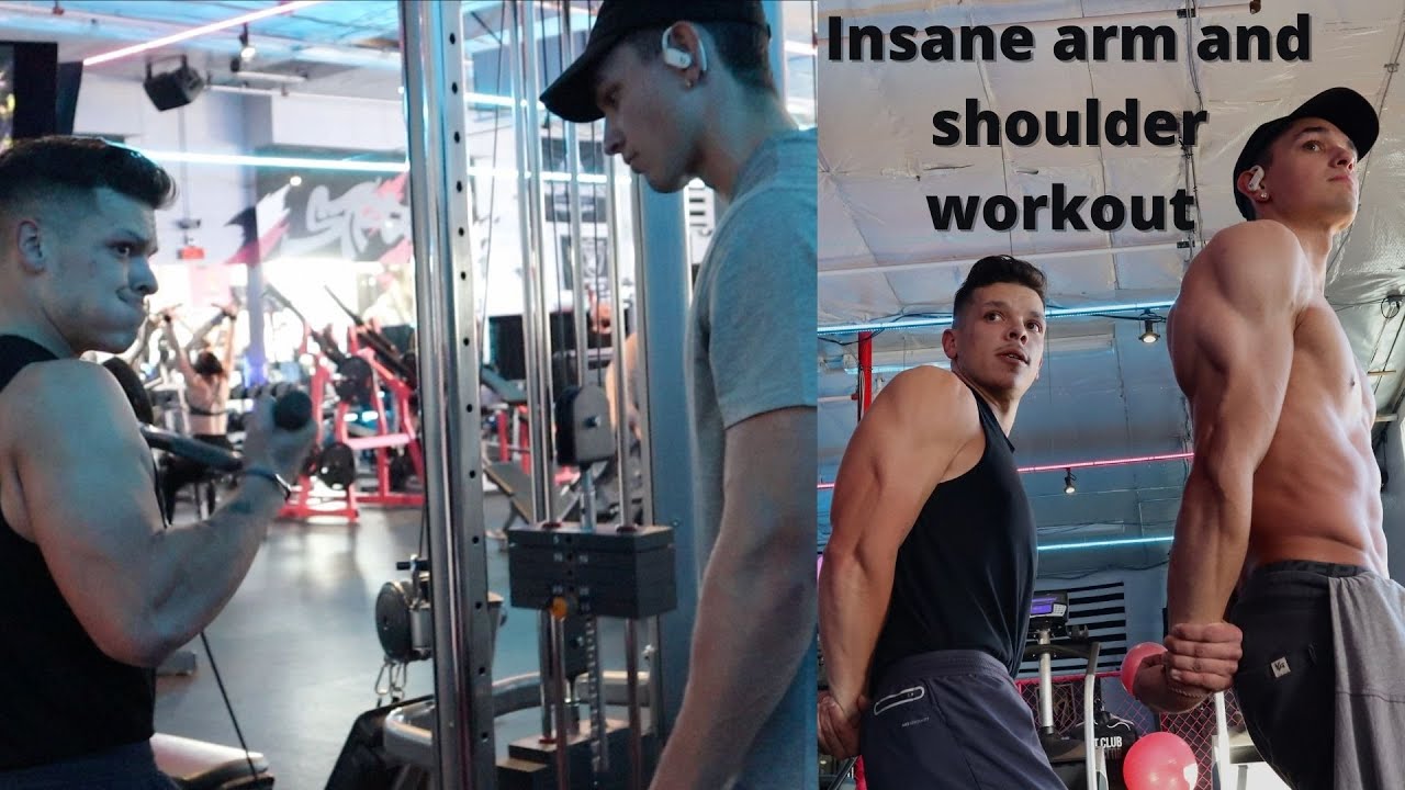 INSANE ARM AND SHOULDER WORKOUT!!!!! - YouTube