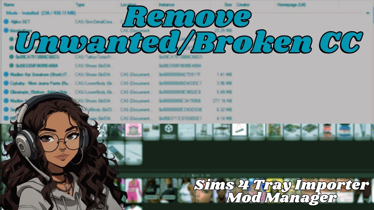 How To Remove Unwanted & Broken CC 🤍 The Sims 4 - YouTube