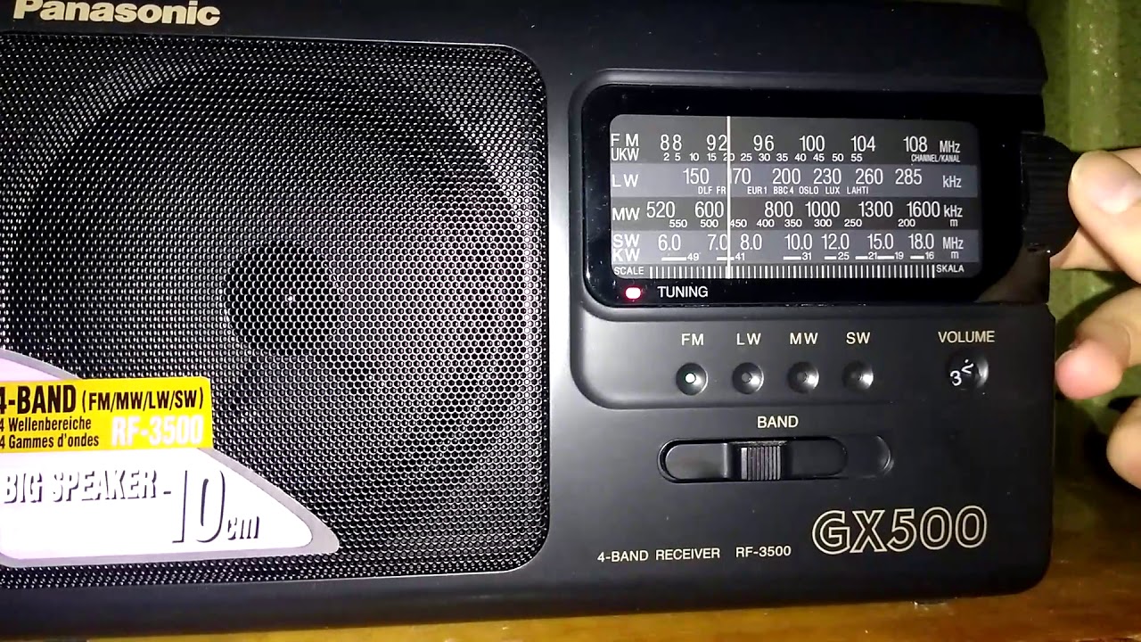 Panasonic RF-3500 (GX500). Одна радиостанция/музыка звучит на 4 ...