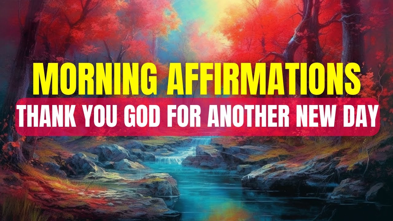 Positive Morning Affirmations: Thank You God for Another New Day ...