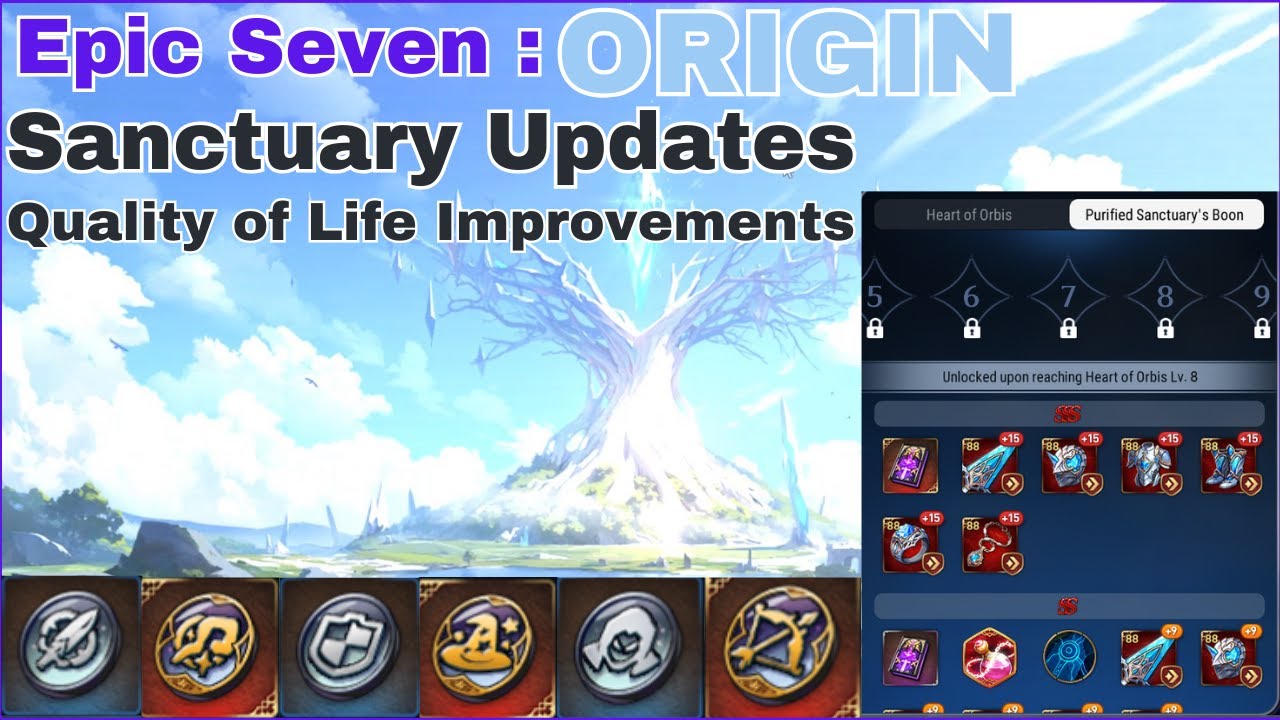 Epic Seven: Origin - Heart of Orbis Changes/QOL Improvements - YouTube