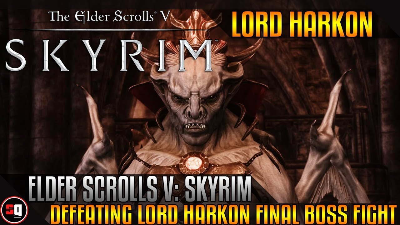 Elder Scrolls V: Skyrim Dawnguard - Defeating Lord Harkon Final Boss ...