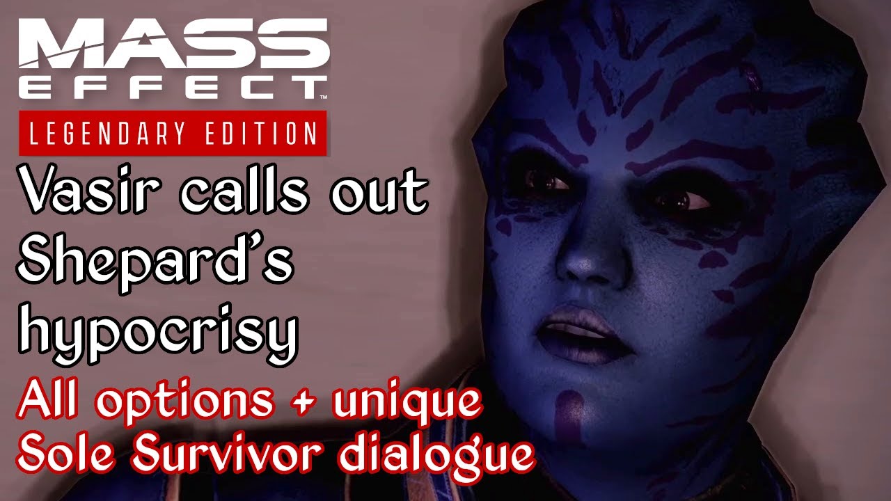 Mass Effect 2 - Vasir calls Shepard out for working with Cerberus - YouTube