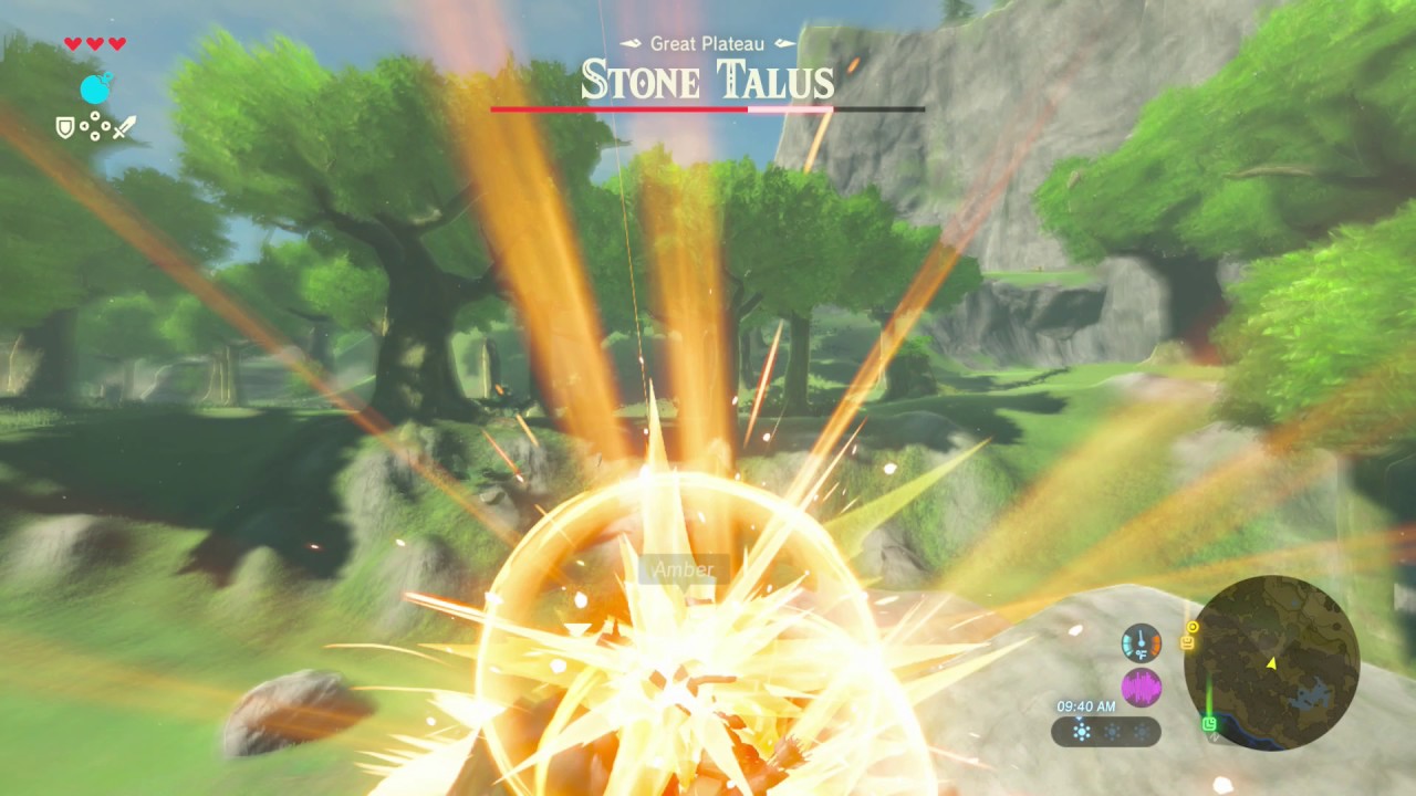 Zelda Breath Of The Wild Switch Stone Talus Side Boss