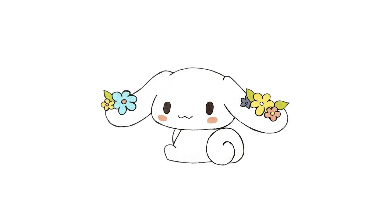 How to Draw Cinnamorol: White Dog with Big Ears that Allow him to Fly ...