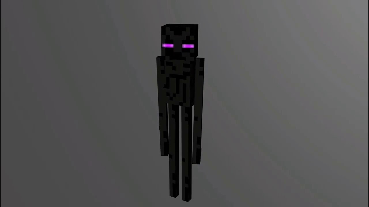 Enderman Minecraft Test animation [C4D] - YouTube