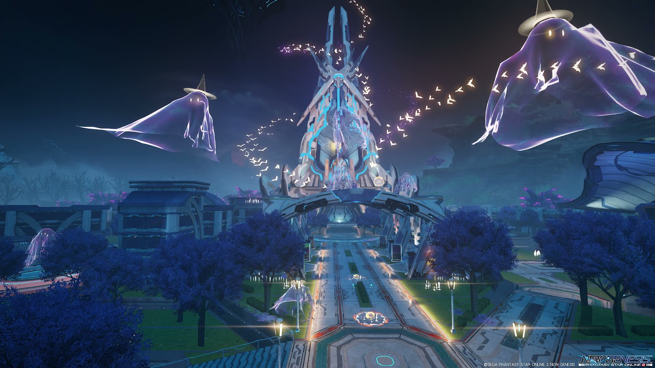 【PSO2:NGS】Central City Halloween Event Day/Night BGM - YouTube