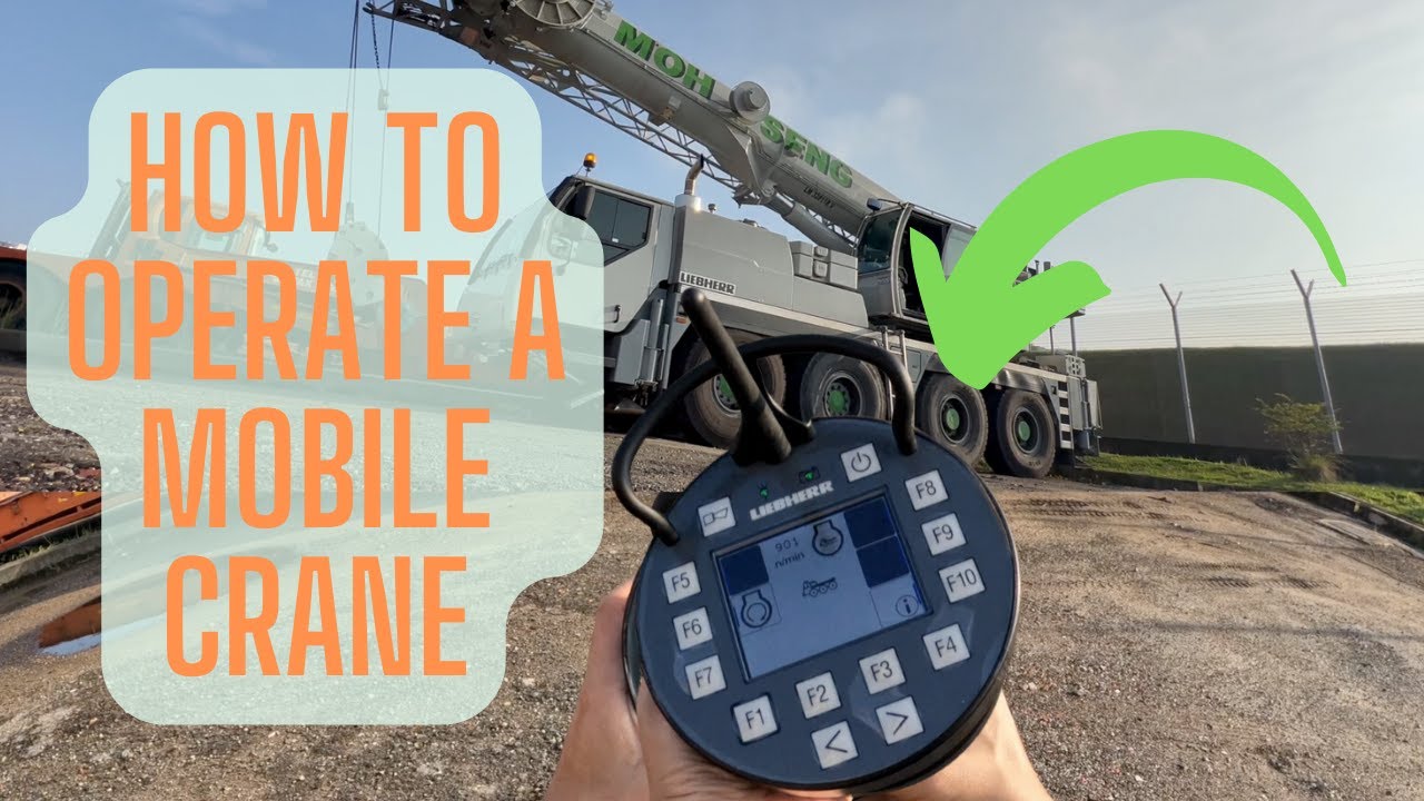 How To Operate A Mobile Crane | LIEBHERR LTM1070 - 4.2 - YouTube
