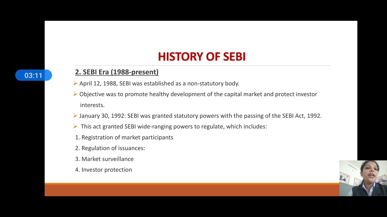 HISTORY OF SEBI - YouTube