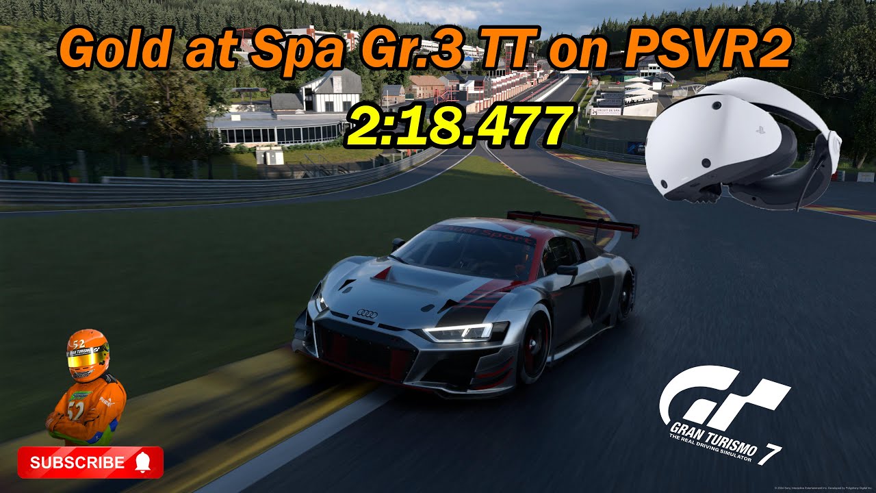Spa GT3 Time Trial Gold VR Lap - YouTube