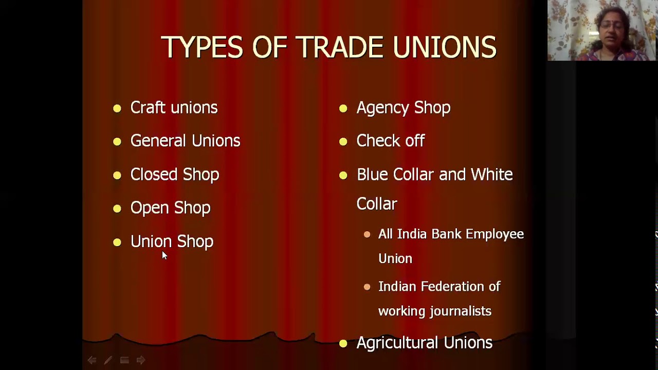 Module 5 part 2 trade unions nature, types and reasons - YouTube