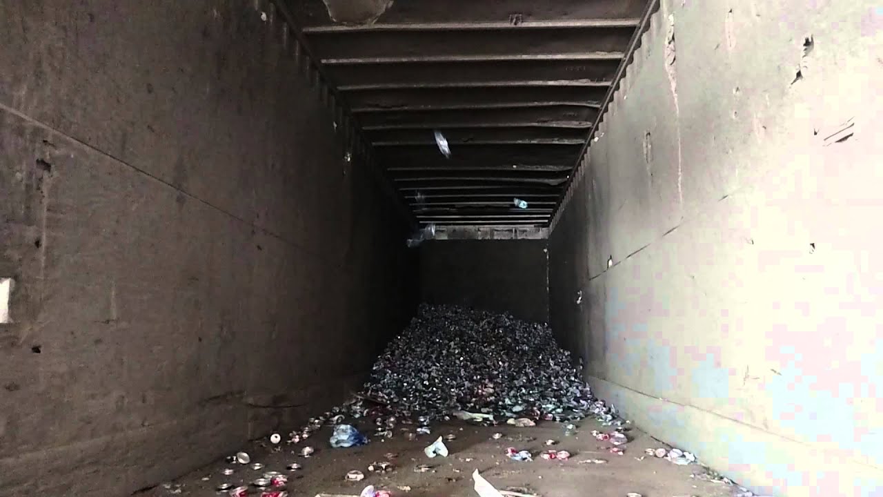 Aluminum Can Flattener. Cunningham Metals Inc. - YouTube