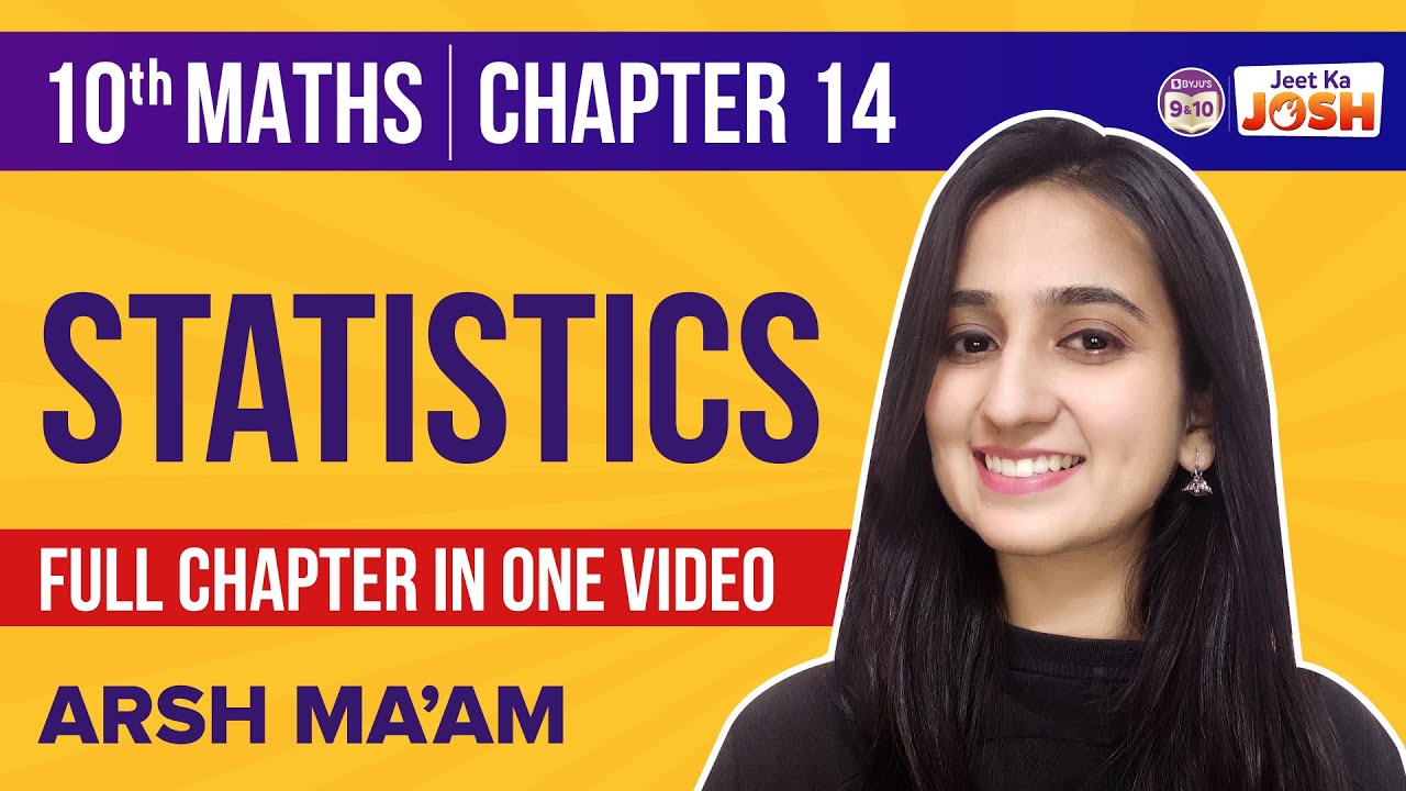 Statistics in One-Shot Class 10 Maths (Chapter-14) | CBSE Class 10 Board Exams | BYJU'S Class 10 ...