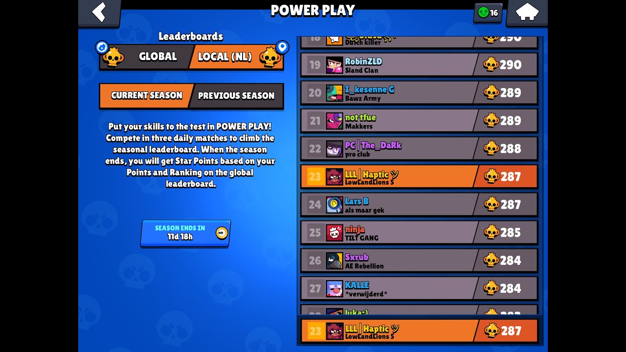 Brawlstars Powerplay! (top 25 NL) - YouTube