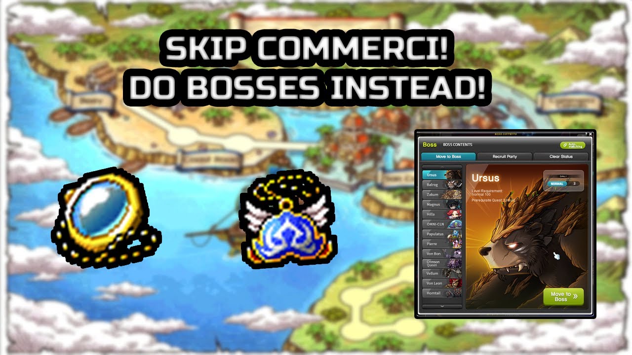 [Maplestory Reboot] Commerci and Boss UI Changes! - YouTube