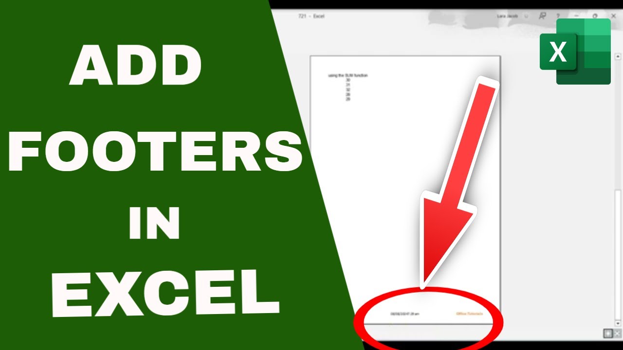 How to Add a Footer for One or All Worksheets in Excel (Custom Text ...