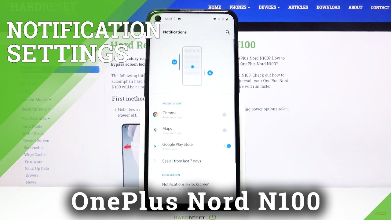 How to Disable Notifications from an App in OnePlus Nord N100 ...