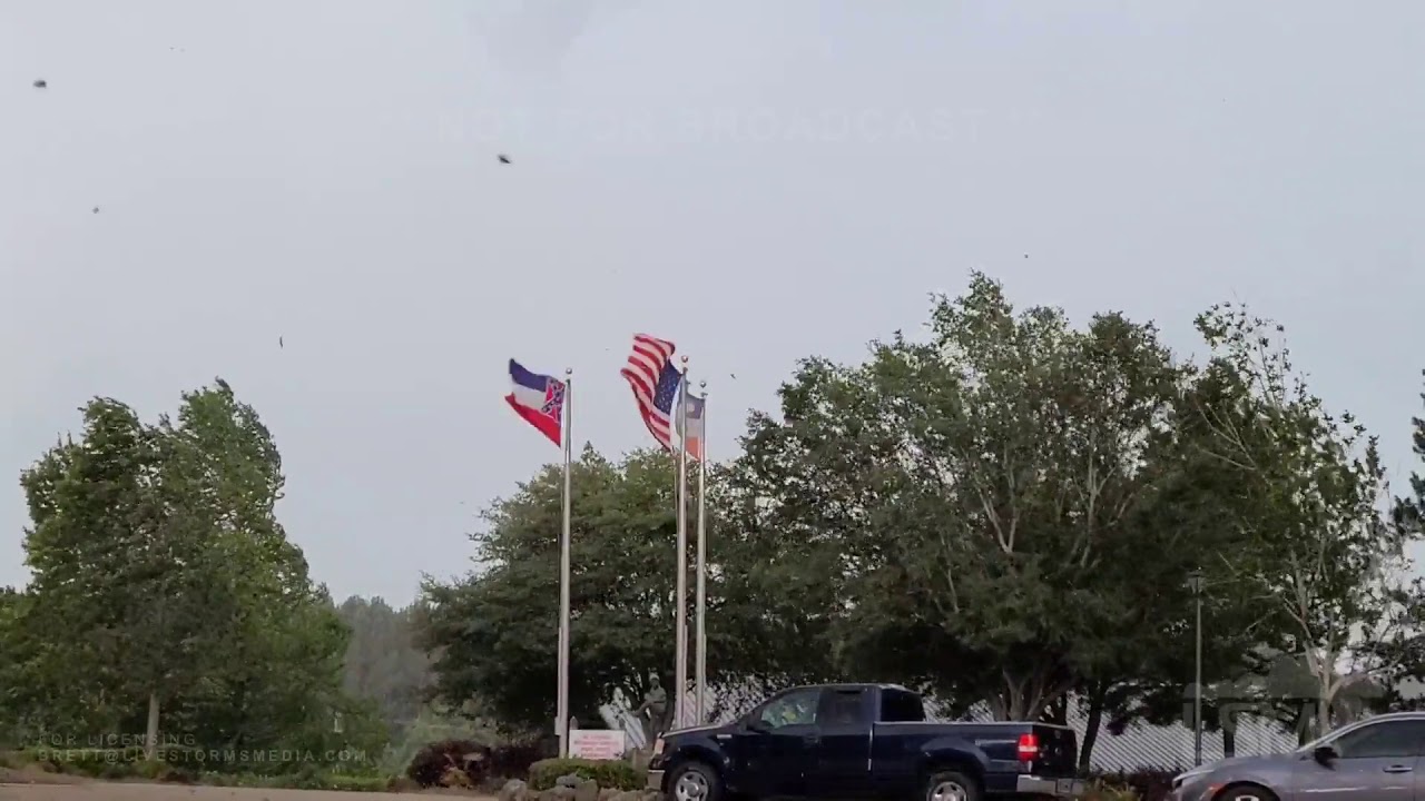 Brandon, MS 05/27/20 High Winds and Torrential Rainfall cause havoc at ...