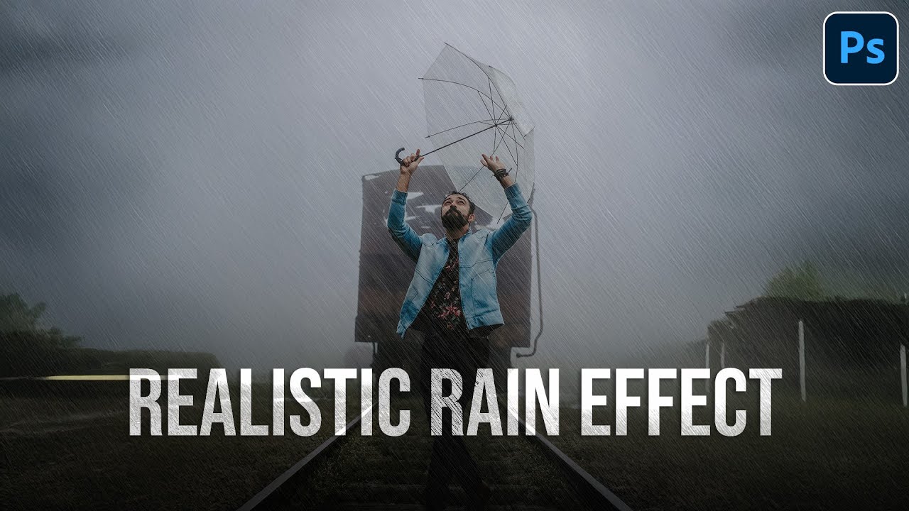 Create Realistic Rain in Photoshop: Simple & Effective! - YouTube