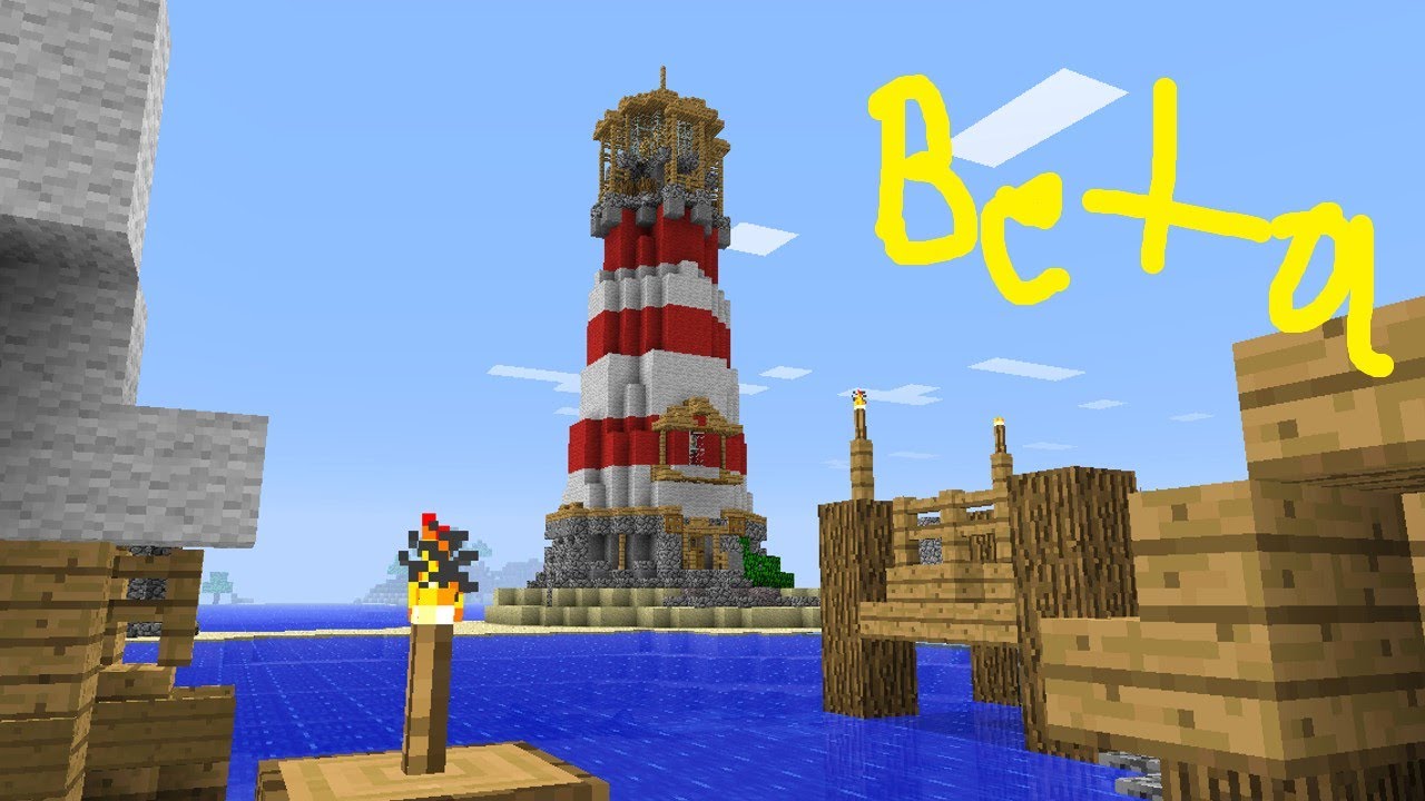 Minecraft BETA: That's a Lighthouse! - YouTube