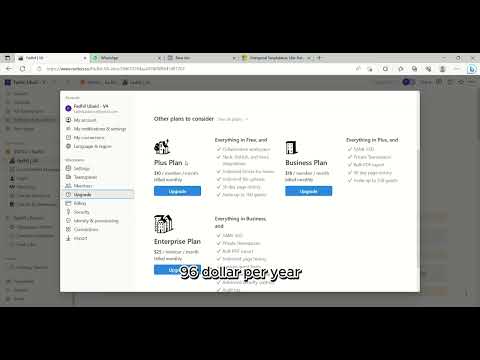 Notion pricing Plans