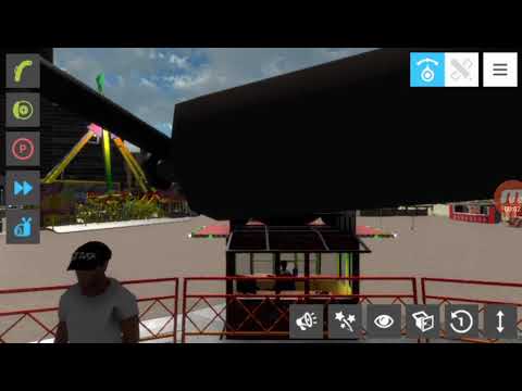 Funfair Ride Simulator 4 Super Bowl (Flipping Disc) onride FRS4 - YouTube