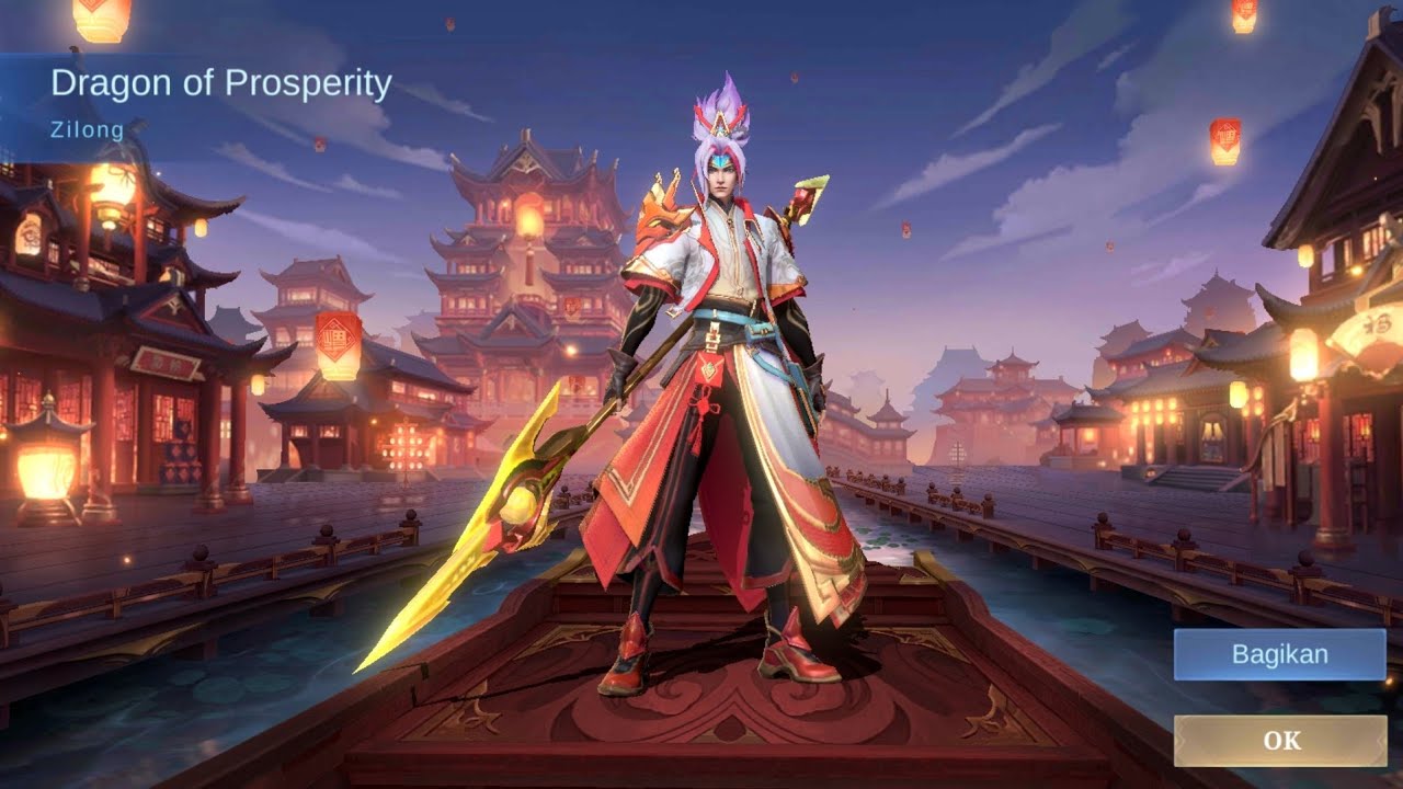 Review Skin Zilong Lunar Fest di Solo Rank | mobile legends - YouTube