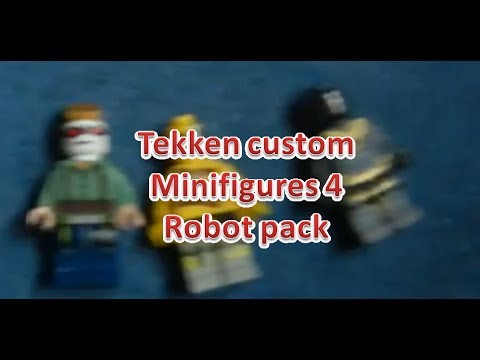 Lego tekken custom minifigures 4 Robot pack - YouTube