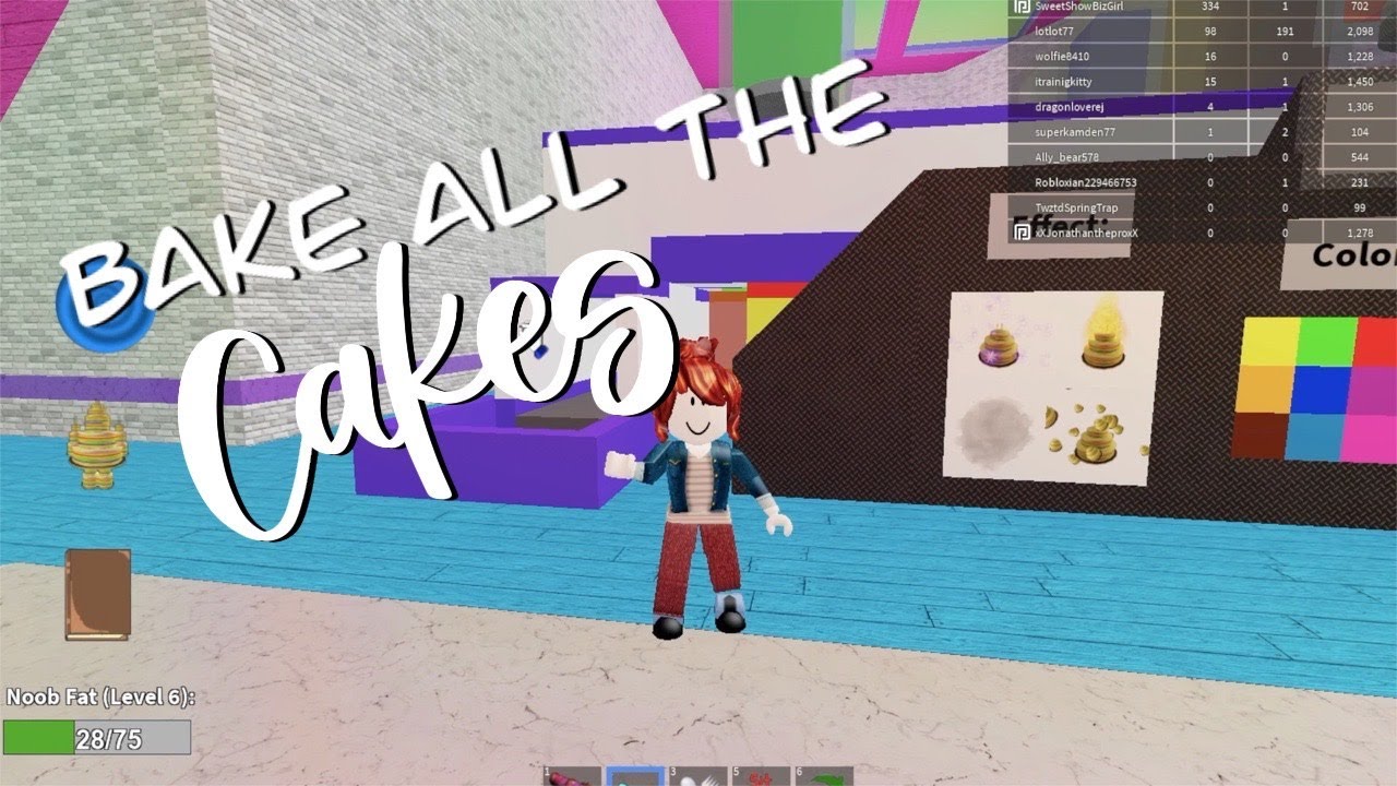 Baking All The Cakes on Roblox - YouTube