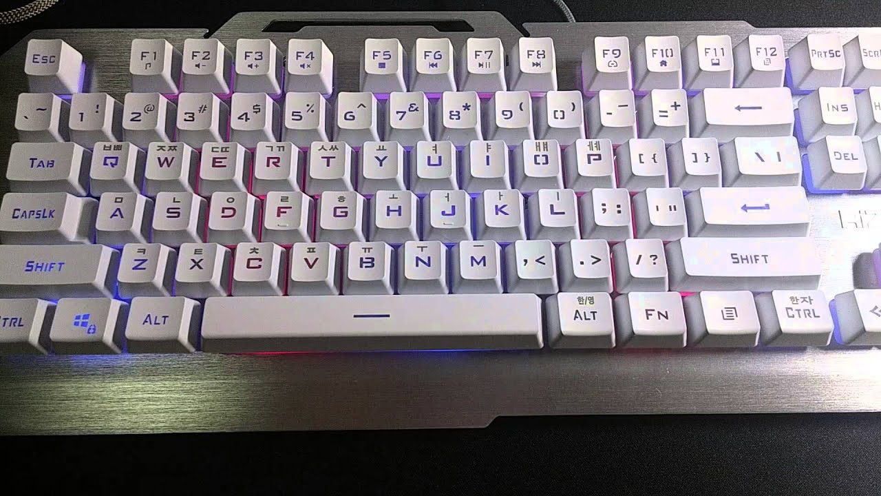 Rizum keybaord LED 모드 FN+3 - YouTube