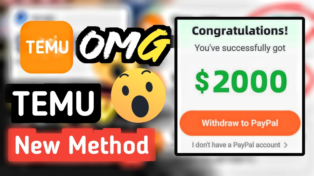 Temu Method Temu Hack Temu Glitch free money free stuff Temu Money ...