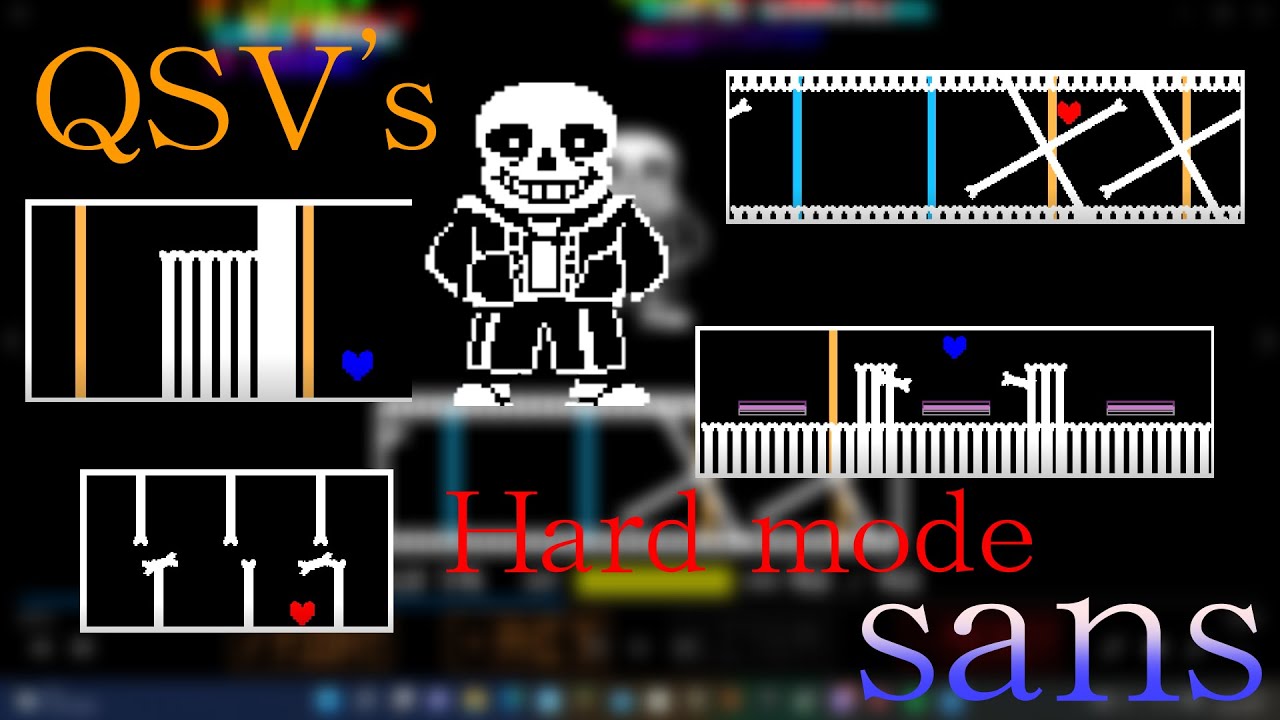 Hard Mode Sans QSV Take noob mode 【undertale ファンゲーム】 - YouTube