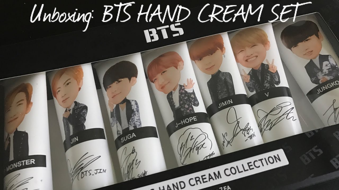 UNBOXING | BTS HAND CREAM SET - YouTube