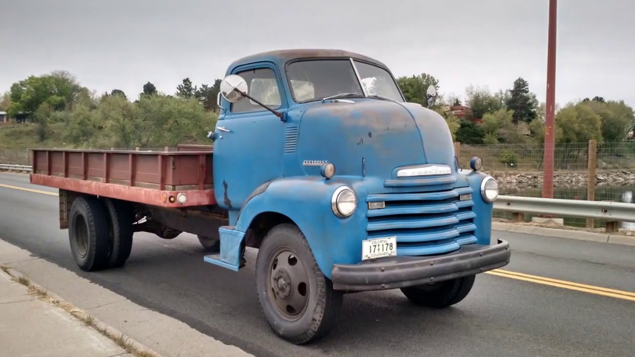 1950 Chevrolet cabover - Sunday drive - YouTube