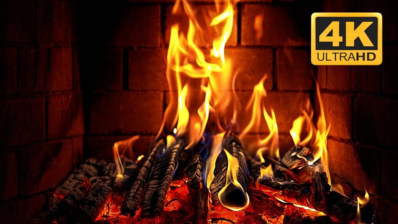 🔥 Fireplace 4K: Cozy Christmas Ambience with Crackling Fireplace Sounds ...