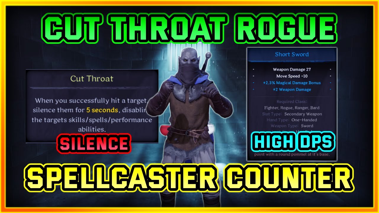 The Counter to Spell Casters | Cut Throat Rogue | Dark and Darker - YouTube