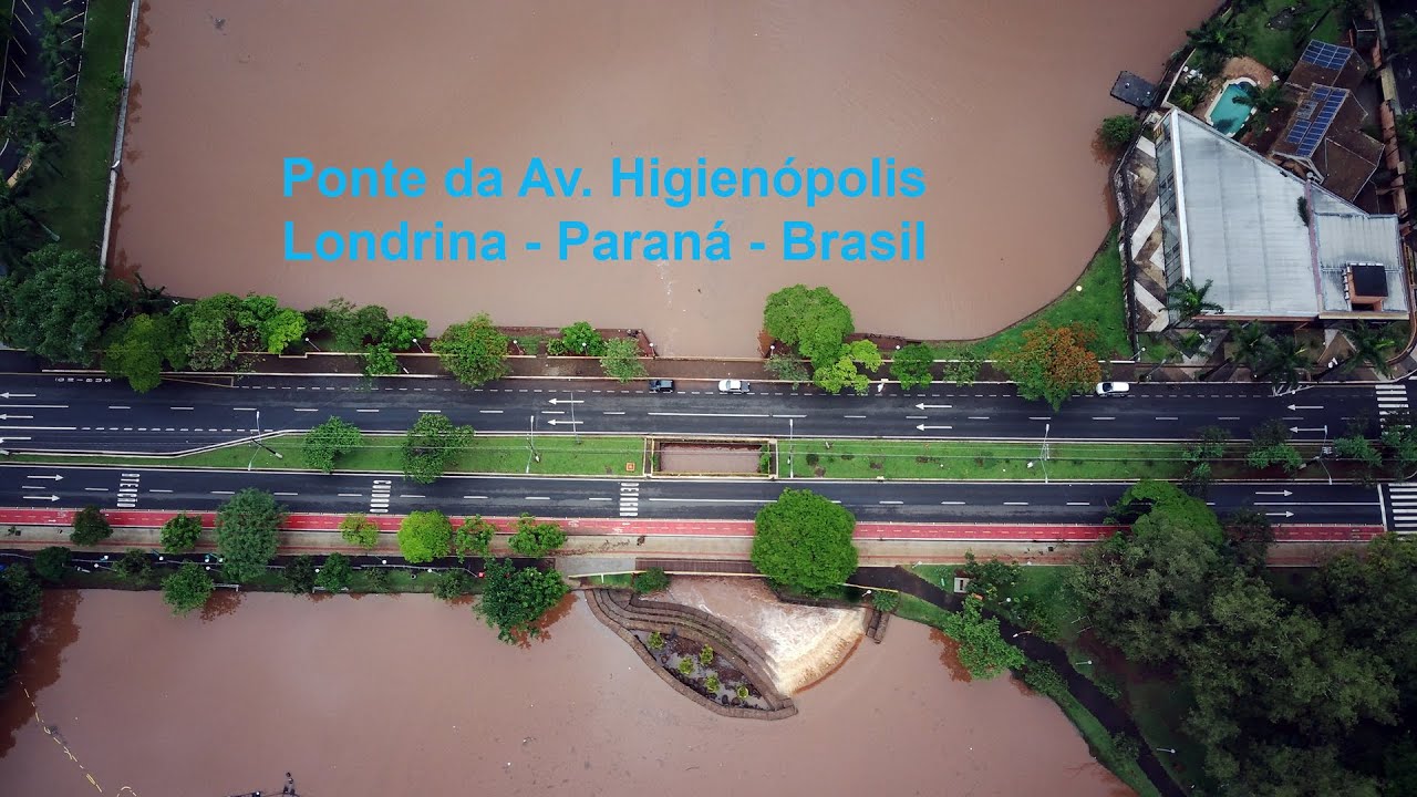 Cascada Igapó da Av. Higienópolis depois da Chuva Vídeo sem edição ...