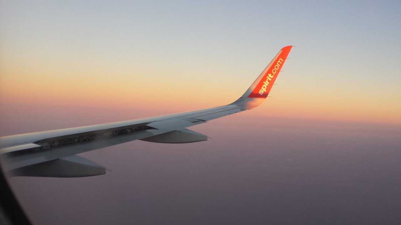 Spirit Airlines A320 Sharklets Landing in Atlantic City - YouTube