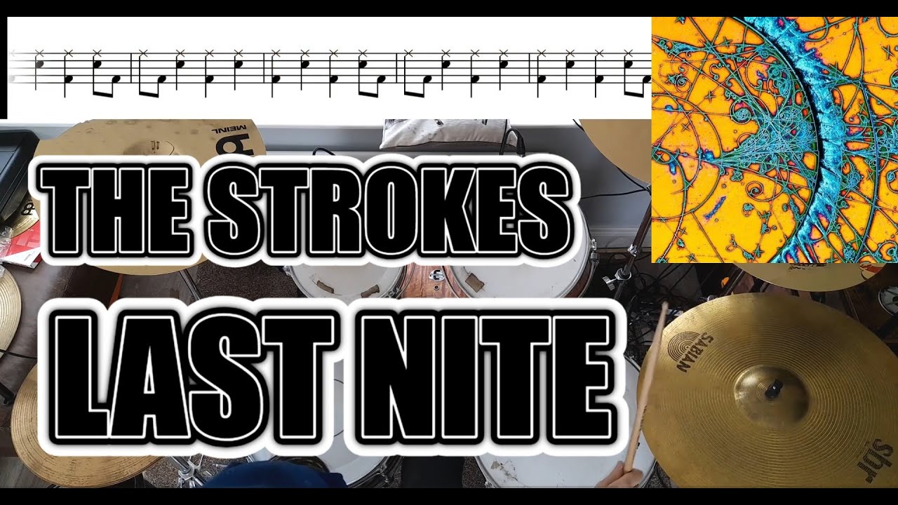 The Strokes - Last Nite - Drum Cover With SHEET MUSIC - YouTube