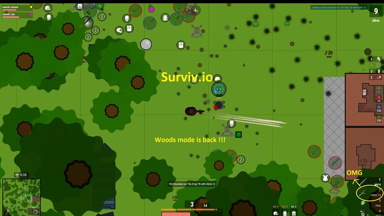SURVIV.IO THE RETURN OF THE WOODS MODE !!! - YouTube