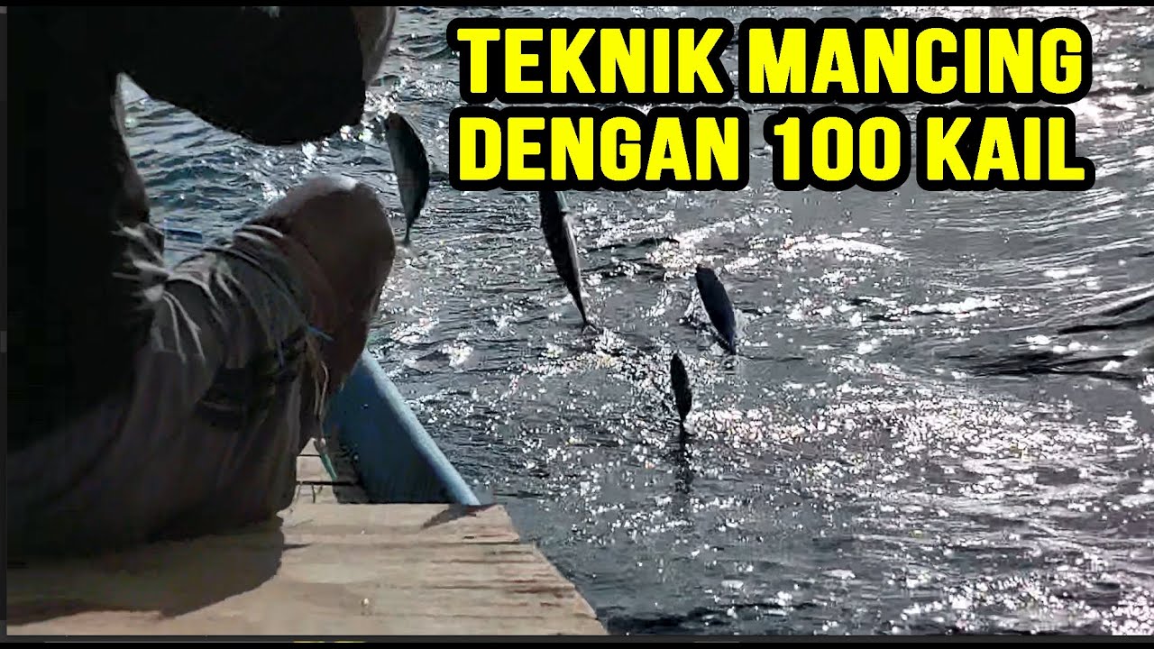 Teknik Memancing Dengan Banyak Kail Pancing - YouTube