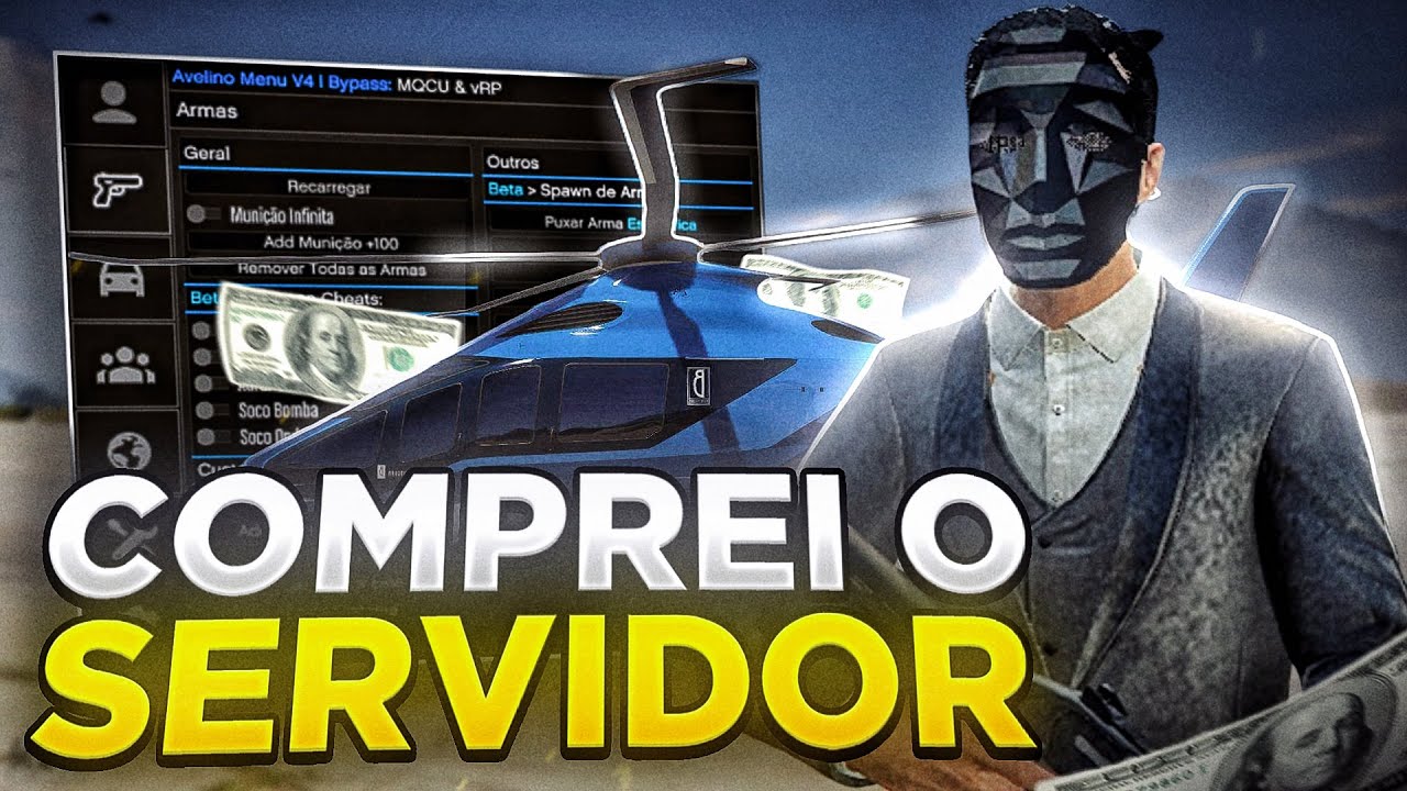COMPREI TODOS DO SERVIDOR COM MOD MENU GTA RP - YouTube