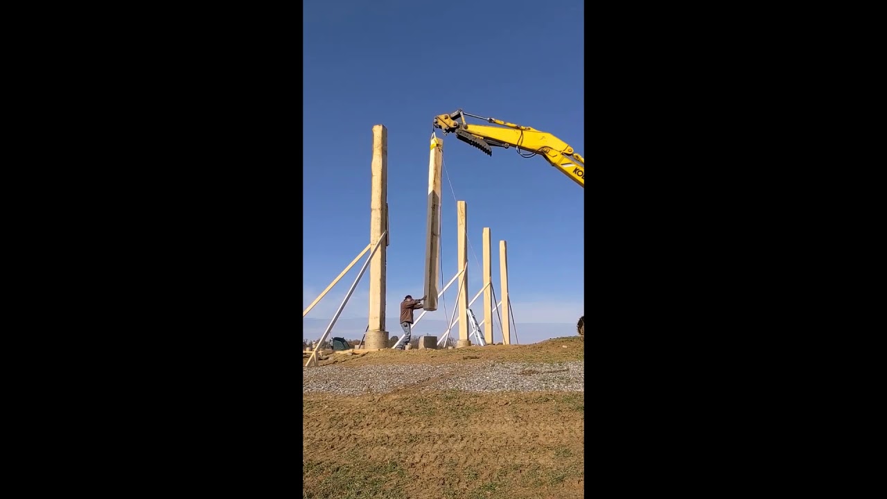 12X12 vertical beams - YouTube