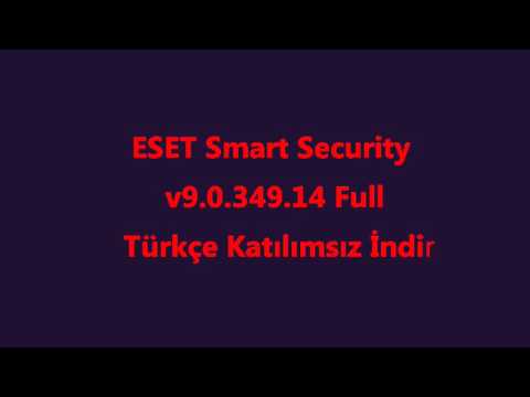 ESET Smart Security v9 0 349 14 Full Türkçe Katılımsız İndir