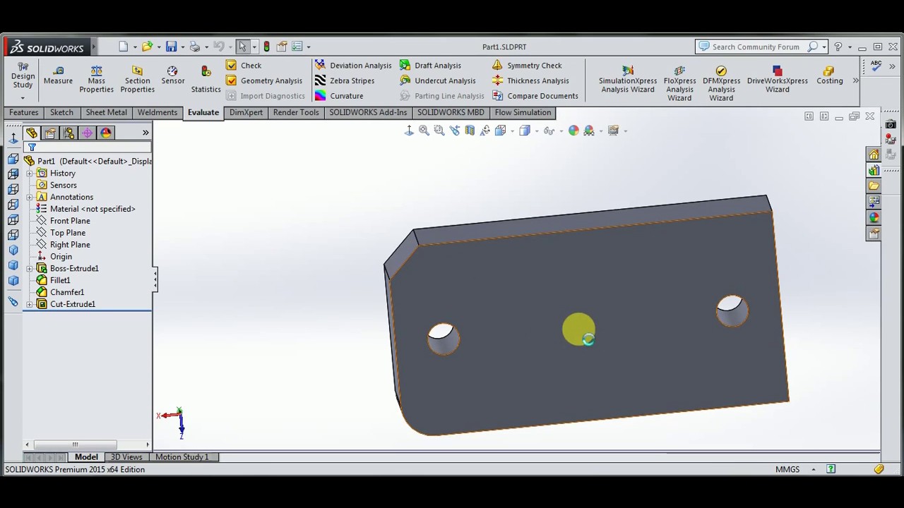 7 Solidworks Mass Properties Add or Edit material Command - YouTube