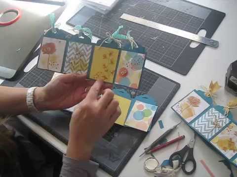 Easy Scalloped Tag Concertina Card - YouTube